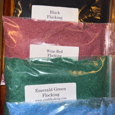 Flocking 1 Oz Pkg 50 Colors Available You Choose the Color You Want - Etsy