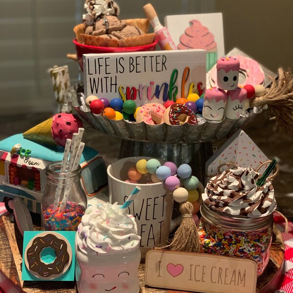 Life is Better With Sprinkles / Ice Cream Signs / 3D Signs / Ice Cream ...