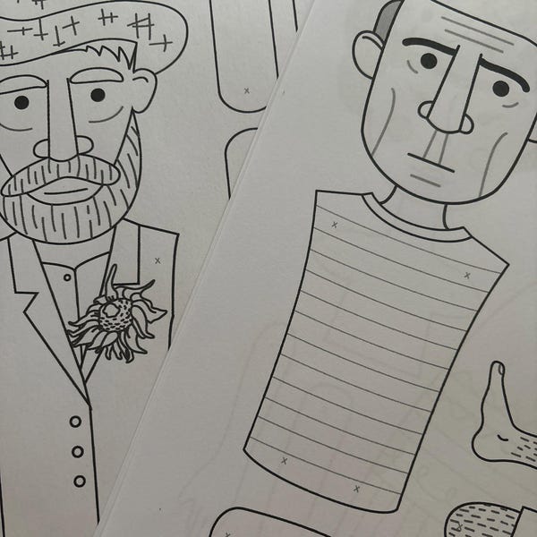 Famous Artist Pattern Printable Posters 1 (10 Artists Dali, Magritte ...