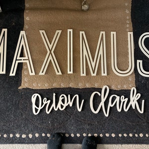 Stacked Names for Nursery Wooden Letters Name Sign Nursery - Etsy