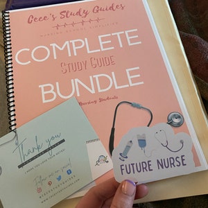 DIGITAL Complete Study Guide Bundle for Nursing Students - Etsy