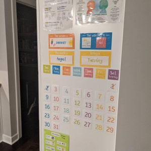 Morning Board Printable Activity Toddler Kids Homeschool Weather Chart ...