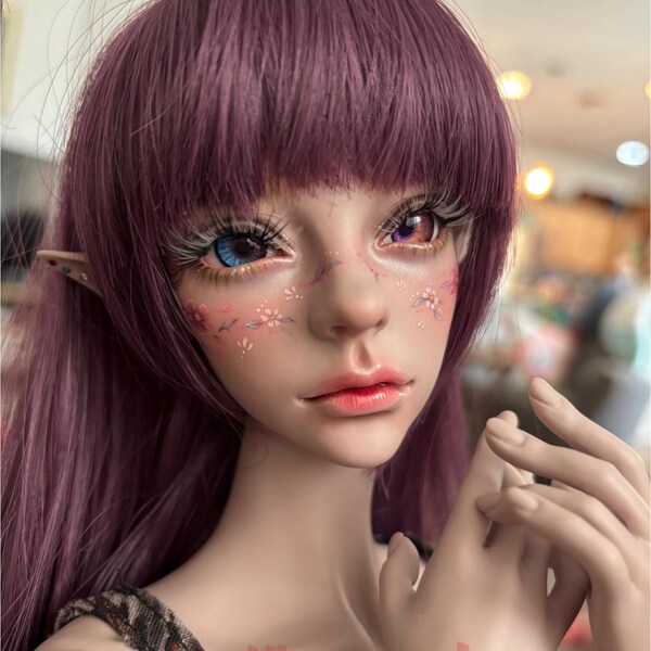 4 Color Bjd Doll Styled Wigs 1/3 1/4 Bjd Wig 7-8" 8-9'' for Sd/dd/smart ...