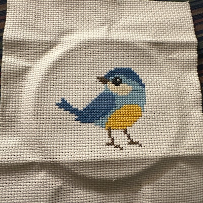 Mini Cross Stitch Pattern. Little Bird. Counted Cross Stitch Chart ...