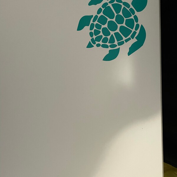 Sea Turtle Vinyl Decal Sticker | for Hydro Flask, for Yeti Tumbler, Car ...