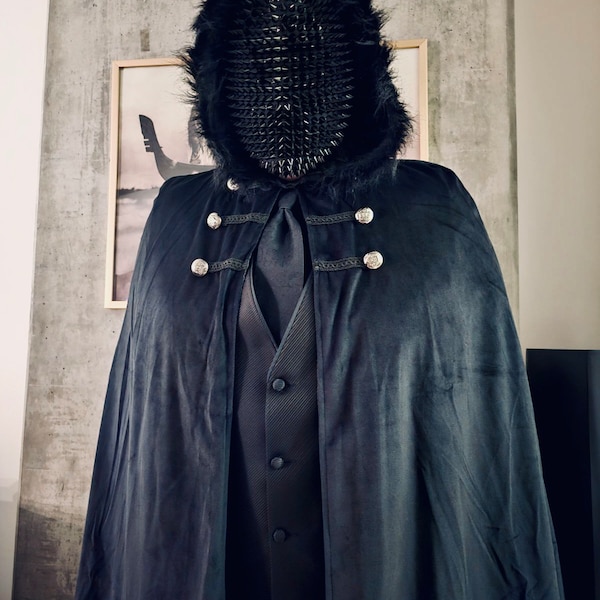Black Bomber - Full Coverage Custom Haute Couture Black Spike Mask - Etsy
