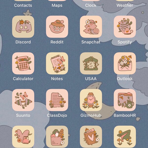 Cottagecore Aesthetic App Icons, Ios Icons, iPhone Icons, Cottagecore ...