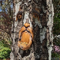 Tree Faces Garden Decor tree Hugger Bird Feeder Yard Art Gift for Dad ...