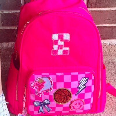 Letter Iron on Patch, Bears Patch, Trucker Hat Patches, Preppy Pink ...