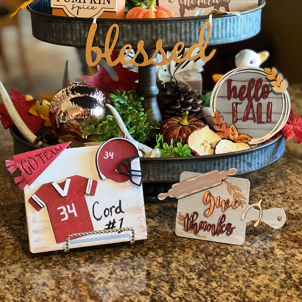 Thanksgiving Tiered Tray Decor Bundle DIY -autumn Harvest Tiered Tray ...