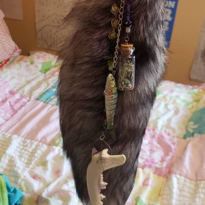Custom Beaded Tail Keychain for Therians, Furries, Cosplay, Alternative ...