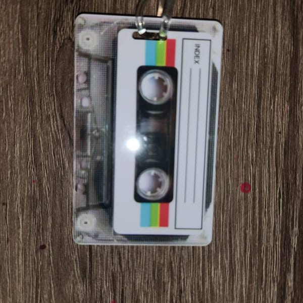 Retro Cassette Personalized Luggage Tag, Unique Bag Tag, Custom Mix ...