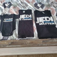 Dad Son Jedi Master and Young Padawan Shirts Daddy and Son - Etsy