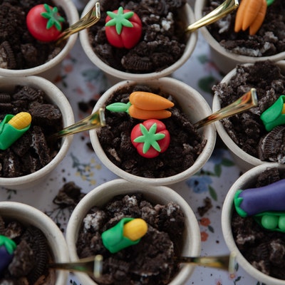 Vegetable Cake Topper Veggie Cupcake Toppers Garden Party Fondant ...