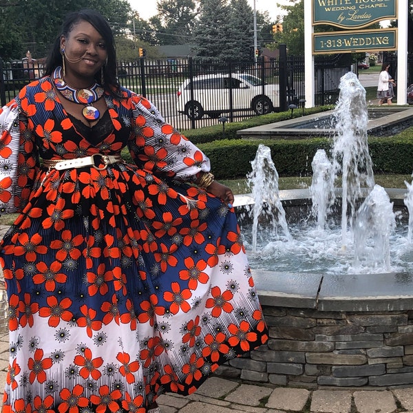 African Dashiki Maxi Dress/hand Made African Women Clothing /african ...