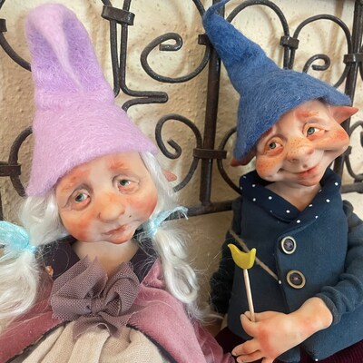 Magic Bug With Wings, Forest Creature Fairy Figurine, Fine Art Doll ...