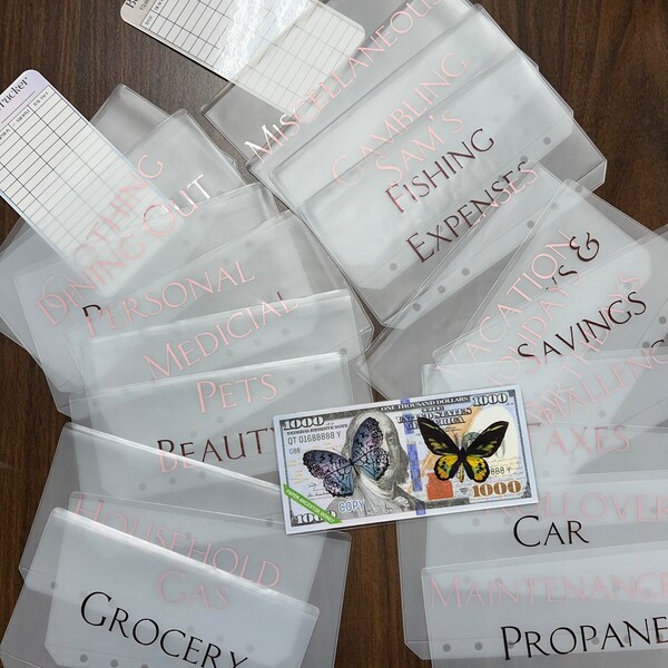 Custom Cash Envelopes | Money Binder | Cash Envelope System | Zipper ...