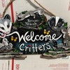 Custom Welcome Critters Sign W/ Moss - Etsy
