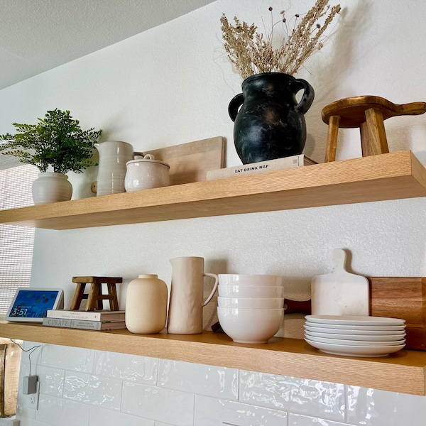 Floating Shelves | Custom Sizing | Strong Shelves | Steel Bracket ...