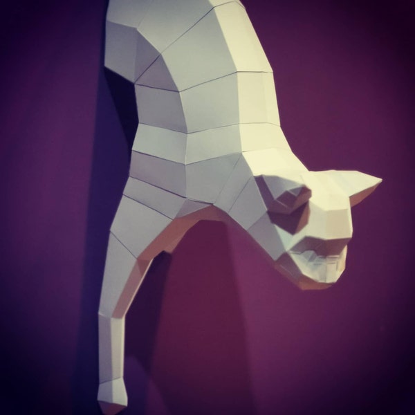 Papercraft cats PDF templates (couple), DIY Low Poly Papercraft: Make ...
