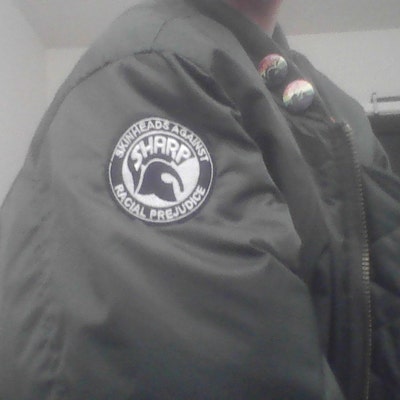 SHARP Iron on Patch Skinhead Trojan - Etsy