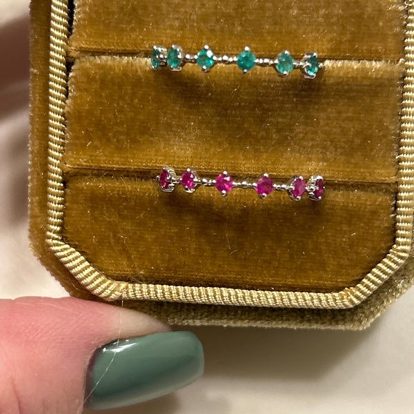 Minimalist Genuine Ruby Stacking Ring Gemstone Ring Solid Gold Ruby Wedding Band Ruby Ring July ...