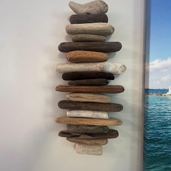 Rocky Beach-large Driftwood Mobile/valhalla Ladder/witches Ladder/art W ...