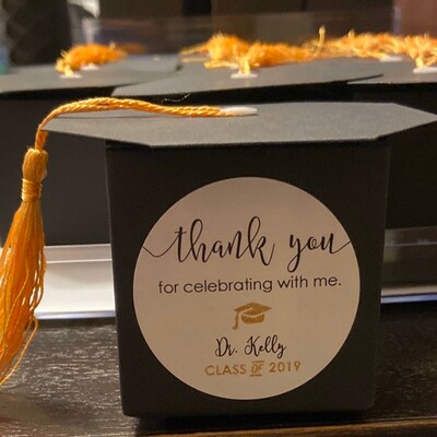 Graduation Thank You Stickers,graduation Favor Stickers,class of 2024 ...