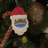 Quarantine Ornament Santa Christmas Ornament, Commemorate the 2020 ...