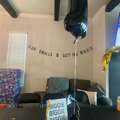 Our Smalls is Getting Biggie, Notorious Birthday, Hip Hop Decor, Two ...