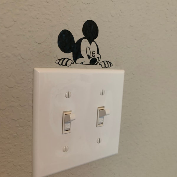 Mouse Light Switch Wall Decal - Etsy