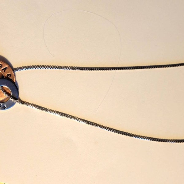 KINDRED SPIRITS Gift - Copper Washer Key Ring and Sterling Silver Heart ...