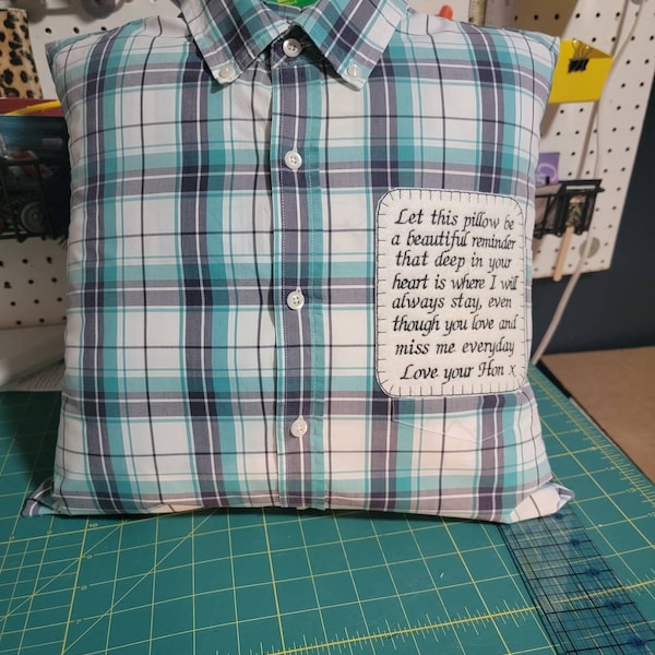Personalised Memory Embroidery Patch for a Memory Pillow Let This ...