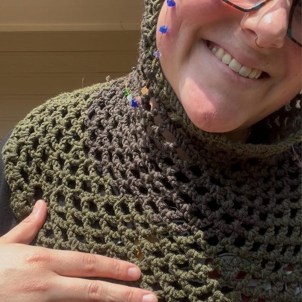 PDF PATTERN Crochet Chainmail Hood - Etsy