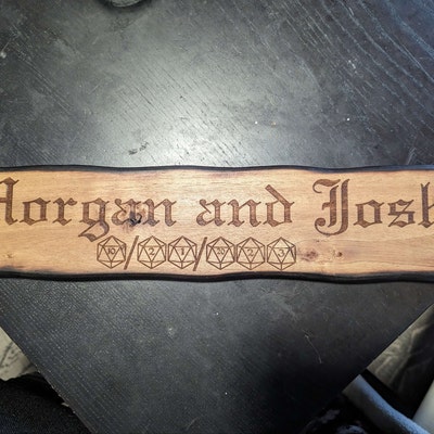 Custom Dnd D20 Dungeon Sign Personalized Dungeons and Dragons Tavern ...