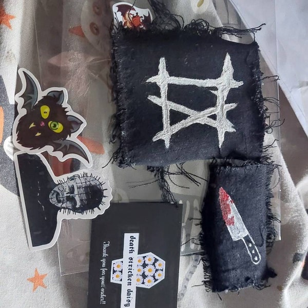 Hand Painted Gothic Patches, Band Patches, Custom Patches - Iron on ...