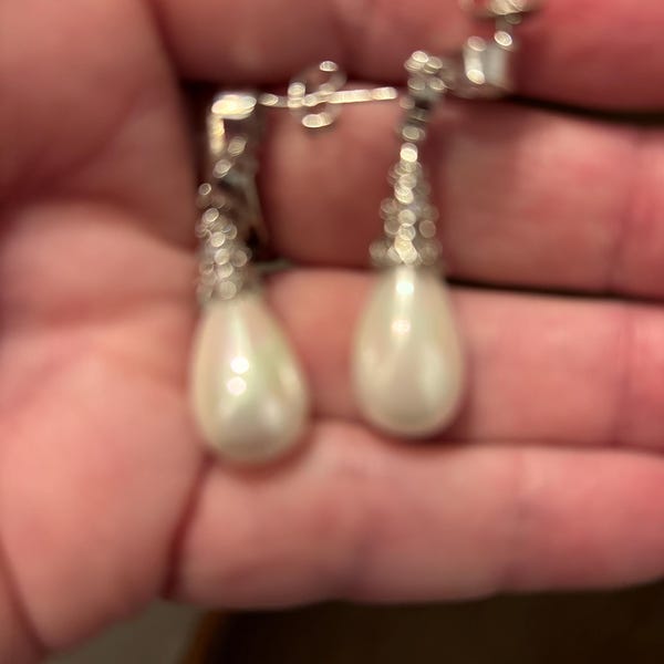 Princess of Wales Collingwood Earrings Reproduction With Shell Pearls ...