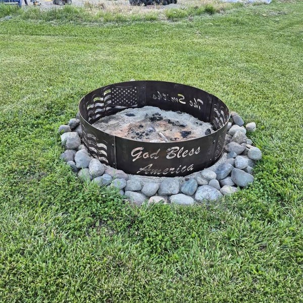 Personalized - Fire Ring - Fire Pit - Portable - Etsy