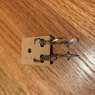 Skull Earrings Hypoallergenic Goth Grunge Punk Alt Chunky Star Y2k ...