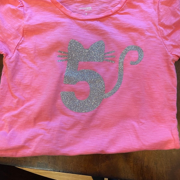 5 Cat SVG | 5th Birthday SVG | Cat SVG | Digital Download | Svg - Etsy