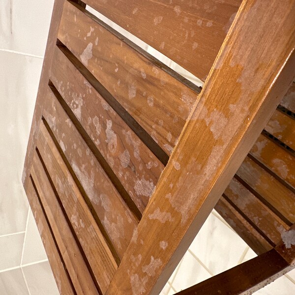 Teak Shower Bench With Shelf 21 Inch, Fully Assembled Teak Wood Shower ...