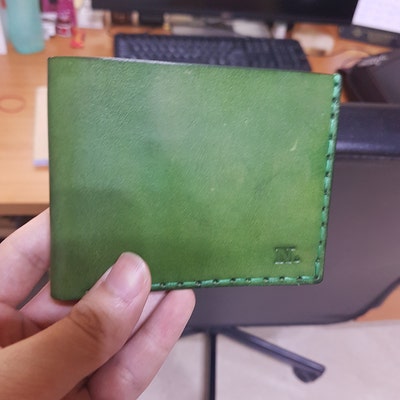 Mens Leather Wallet Handmade in Firenze Italy With Vegetable Tanned ...