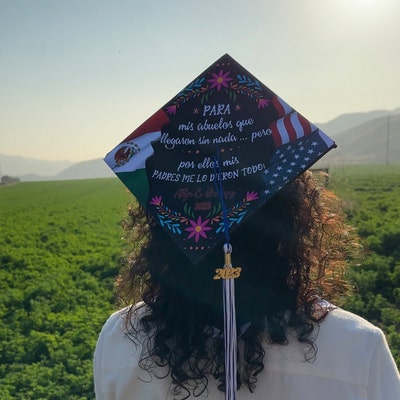 Custom Graduation Cap Topper for Latina, Mexican Grad Cap Topper ...