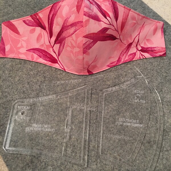 Olson Combined Mask Acrylic Templates - 5 Sizes for Adult and Child ...