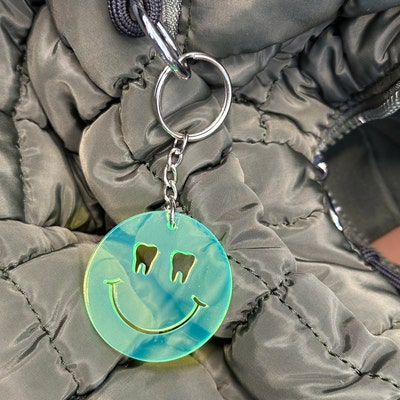 Dental Keychain/tooth Keychain/smiley Face Keychain/dental Gift/dental ...