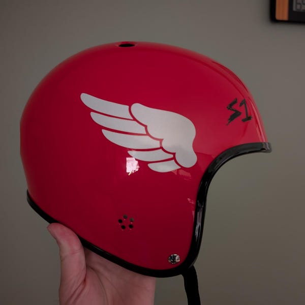 Wings Reflective Decal Set, Guardian Angel Wing Motorcycle Helmet ...