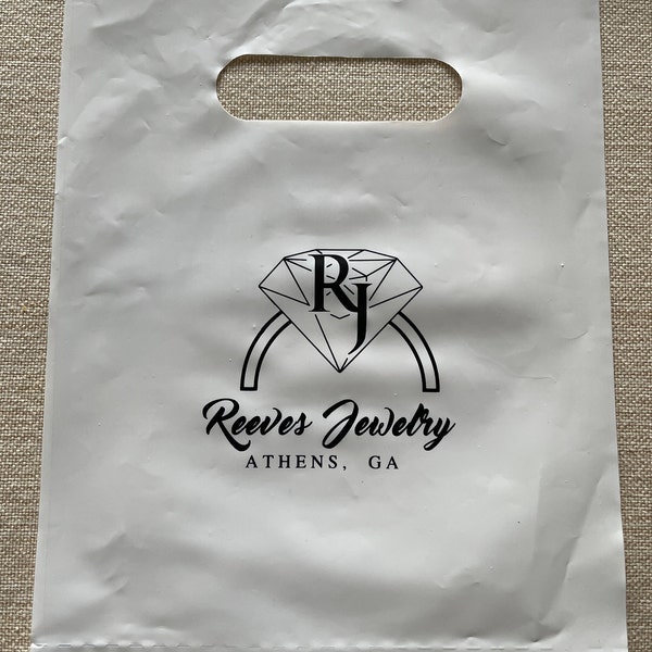 Custom Printed Polyethylene Transport Bag With Handle, Logo Design ...