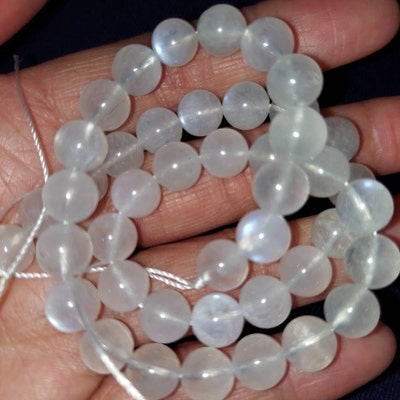 Moonstone 8MM Round Beads ,rainbow Moonstone Beads, Length 16 and AAA ...