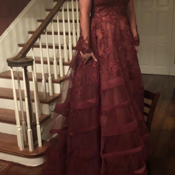 NEW!!! Hand Painted Ombre Wedding Dress.sunset/rainbow Wedding Dress ...