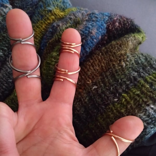 Lateral Deviation Pinky Finger Splint Ring, Arthritis Titanium, Brass ...